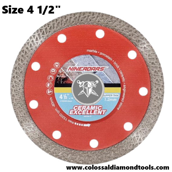 Lobo Lobo 4 1/2" Red Thin With Flange Turbo Cutter Porcelain Blade ...