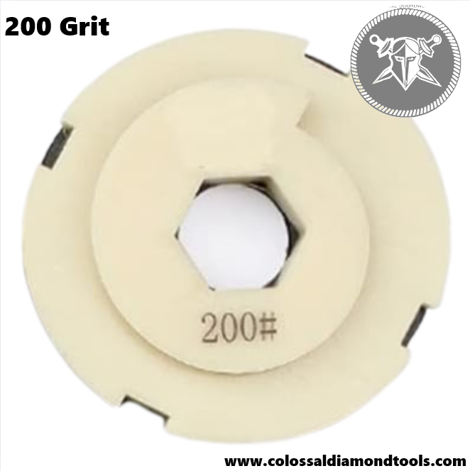 Sentinel 200 Grit Bullnose 6" In Line Pad Snail Lock E1SB6200 ...