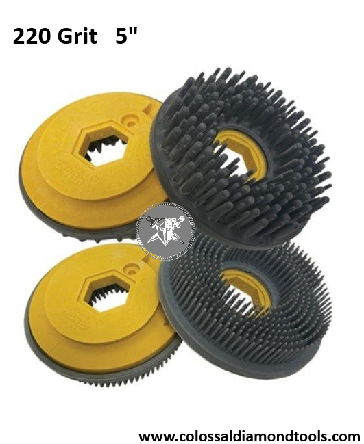 Tenax Tenax 5" 220 Grit Airflex Diamond Brushes Snail Lock L3T220 ...