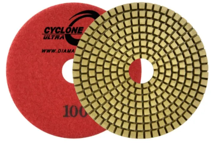 Diamax 4" Cyclone Ultra Pads 100 Grit D1CU40100 - Colossal Diamond ...
