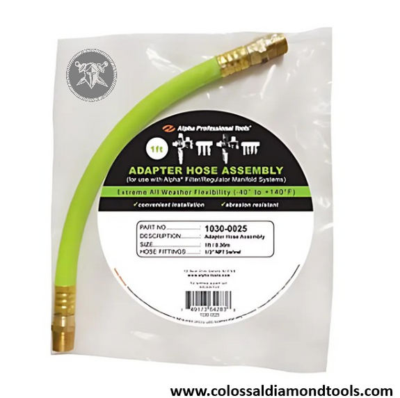 Alpha Professional Tools® Alpha Adapter Hose 1'. 1/2" NPT Swivel ...