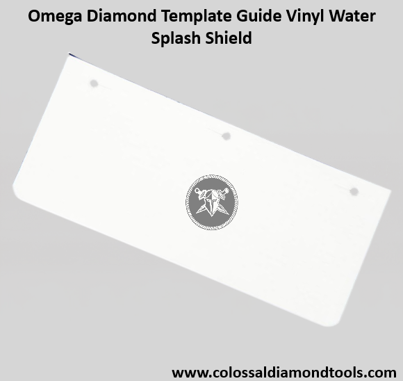Omega Diamond Omega Diamond Template Guide Vinyl Water Splash Shield ...