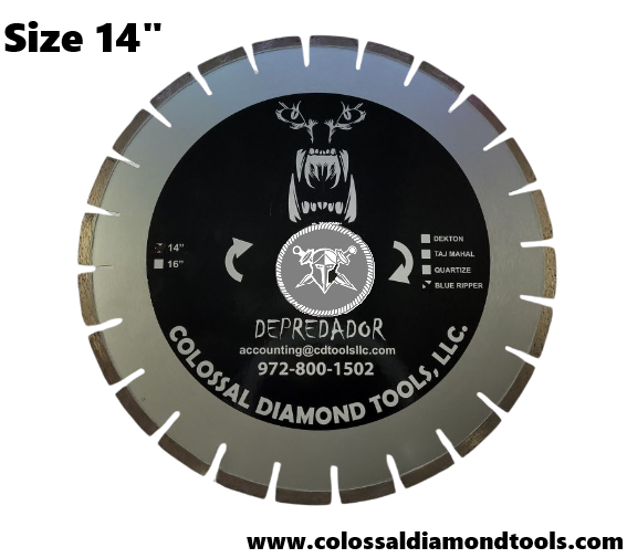 Diamond Tools 14" CDT Red Blue Ripper Blade Silent B14CSIL - - Colossal ...