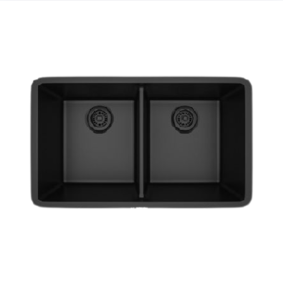 Dakota Plumbing Products Dakota Quartz Composite Sink 5050 Black ...