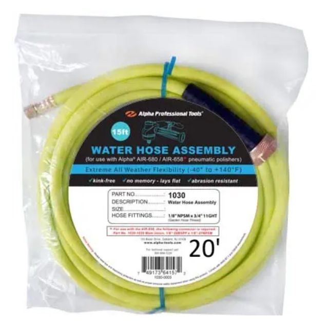 Colossal Diamond Tools, LLC Alpha Water Hose 680 20' for Alpha ...