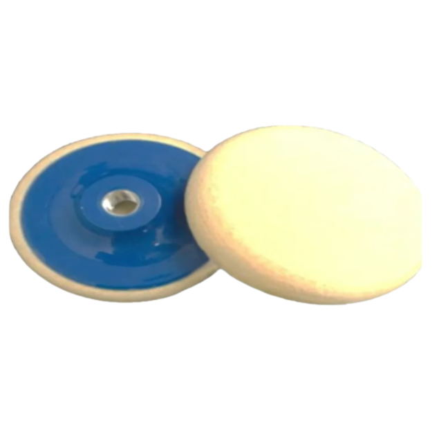 Diamond Tools Hard Wool Round Felt Pad 5" Threaded Q8H - - Colossal ...