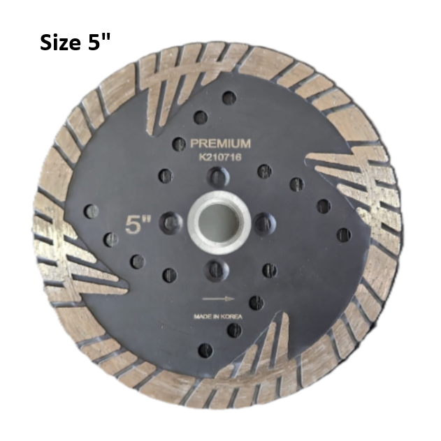 Diamond Tools 5" Turbo Blade with Side Protection B3TSP5 - - Colossal ...