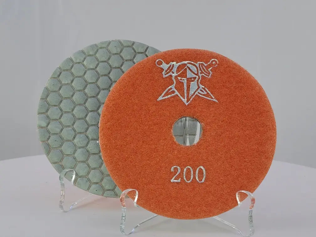 Diamond Tools Dry Hex Pads 4" Grit 200 D2CDT4200 - - Colossal Diamond ...