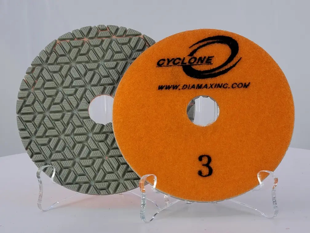 Diamax Cyclone ES Resin 4" Pos. 3 GRY D3CE3 - Colossal Diamond Tools ...