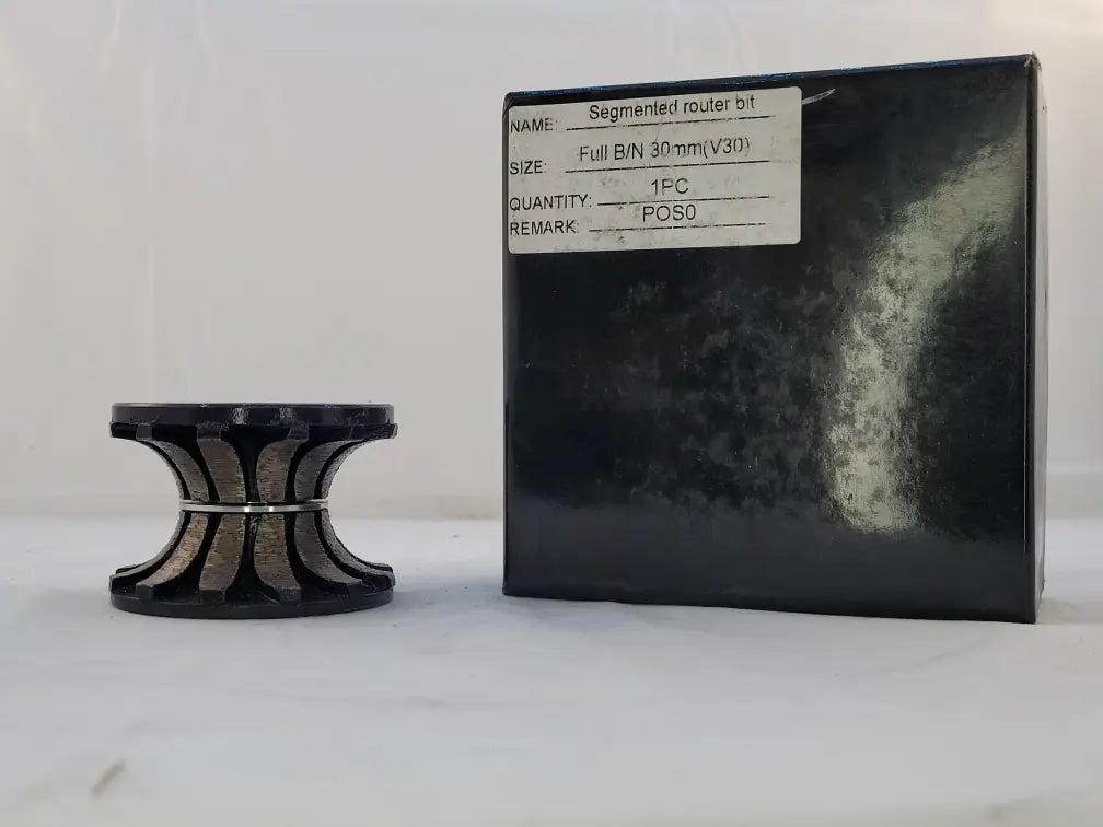 Colossal Diamond Tools Segmented Router Bit V30 Full Bullnose 30MM ...