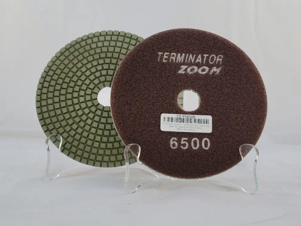 TERMINATOR® Terminator 5" Big Foot Zoom White Pad Grit 6500 - Colossal ...