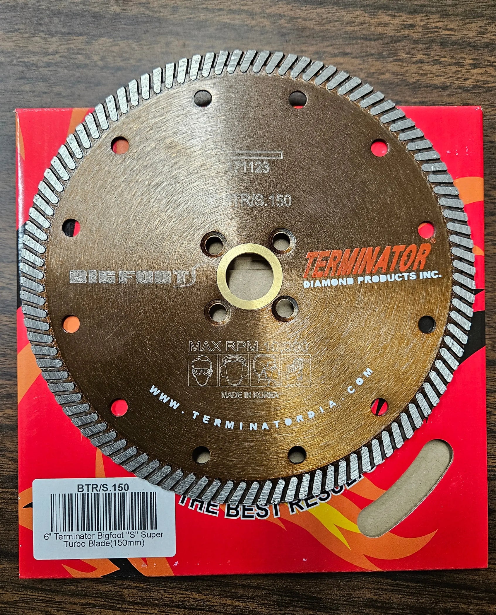 TERMINATOR® Terminator Big Foot 6" Turbo Blade B3TB6 - Colossal ...