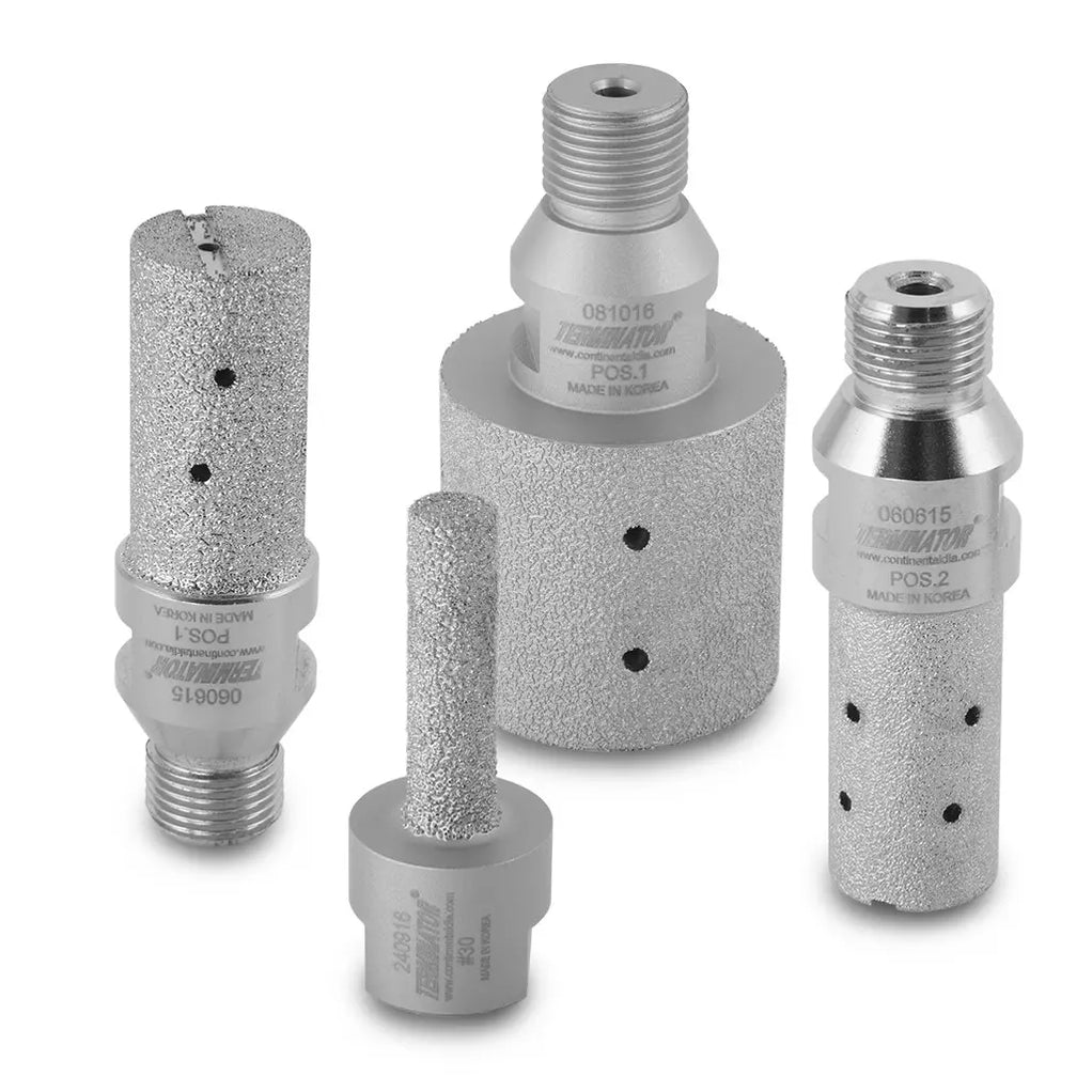 TERMINATOR® Terminator Vacuum Brazed Finger Bit Reverse Threaded 15mm ...