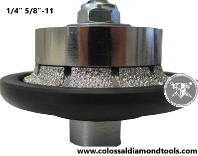 Colossal Diamond Tools Profile Demi Bullnose 1/4" 5/8"-11 Threaded ...